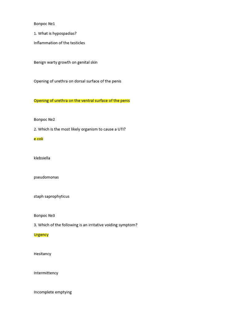 Modul 2 Urinary System Key | PDF | Urinary Tract Infection | Kidney