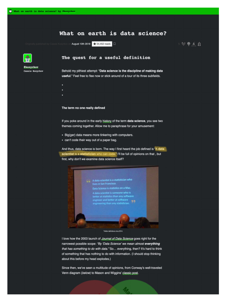 What On Earth Is Data Science | PDF