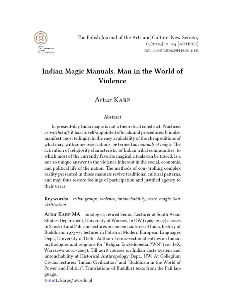 Indian Magic Book | PDF | Dalit | Sanskrit