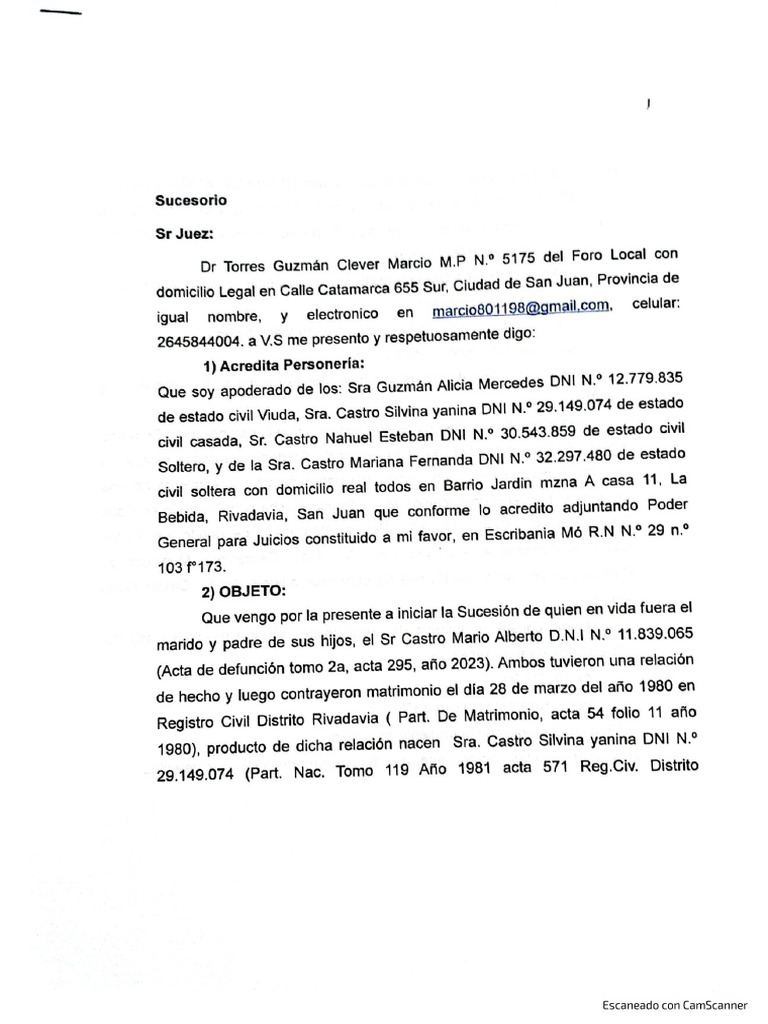 Demanda y Carta Poder | PDF