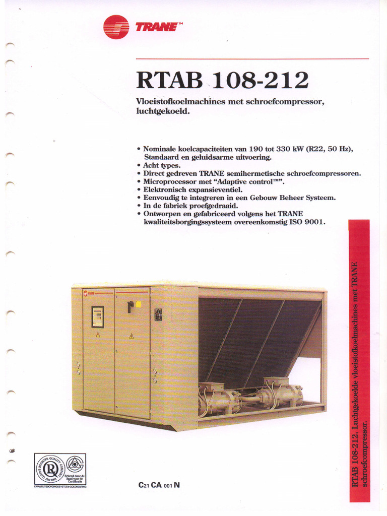 3756 - Trane RTAB 211 | PDF