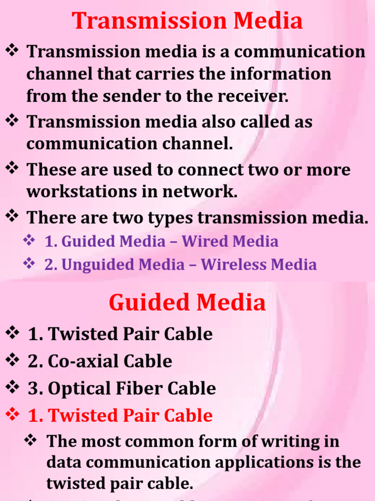 Transmission Media | PDF | Transmission Medium | Radio
