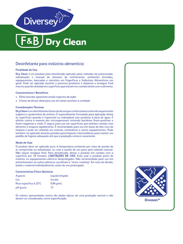 Fispq - Dry Clean Diversey | PDF