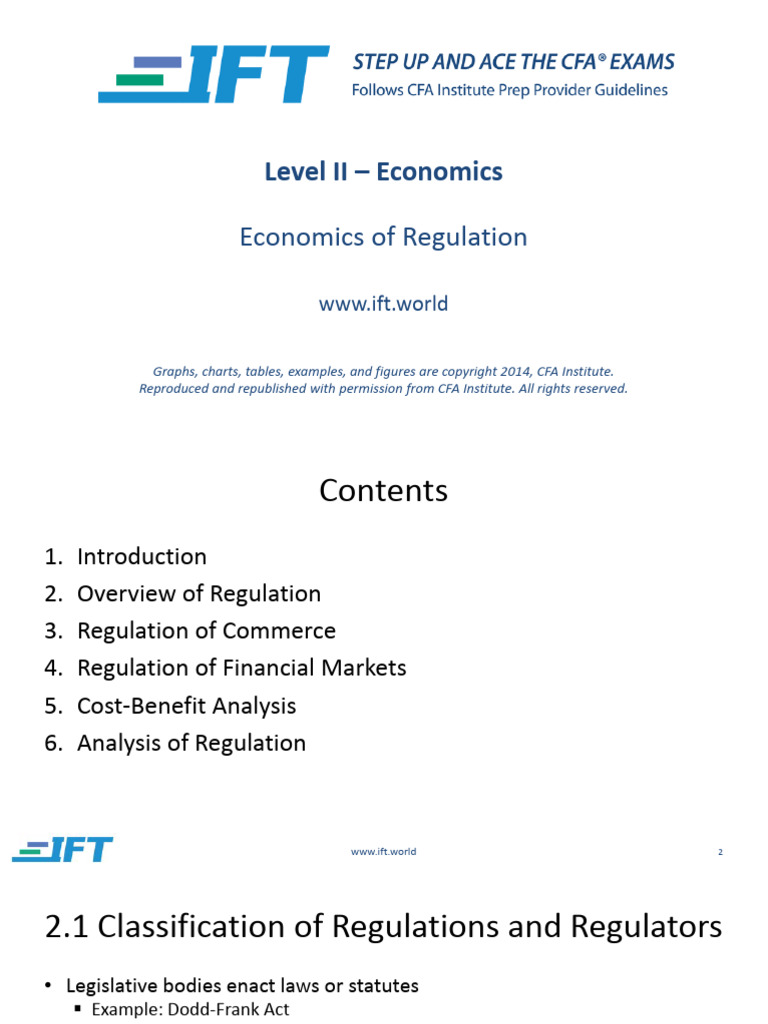 R15 Economics of Regulation Slides | PDF | Finance & Money Management