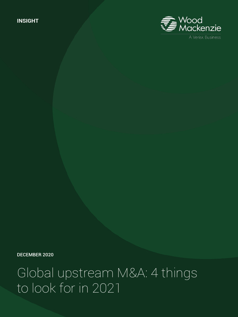 Global Upstream Manda 4 Things To Look For in 2021 | PDF | Mergers And ...