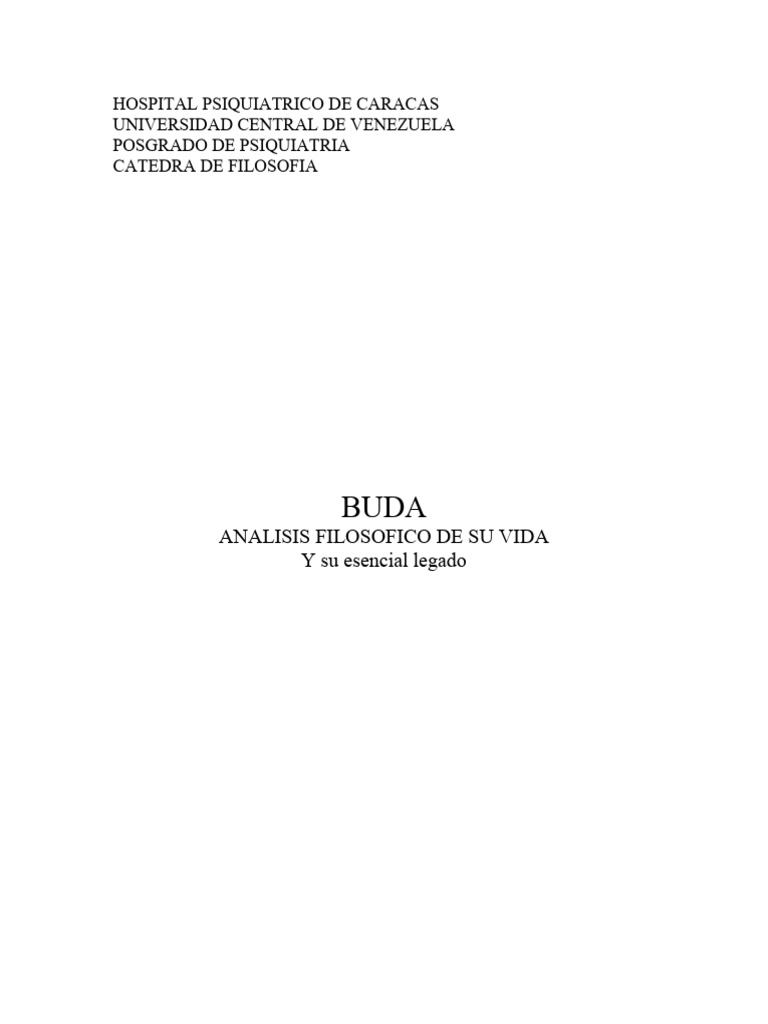 Filosofia Buda | PDF | Cuatro nobles verdades | Ascetismo