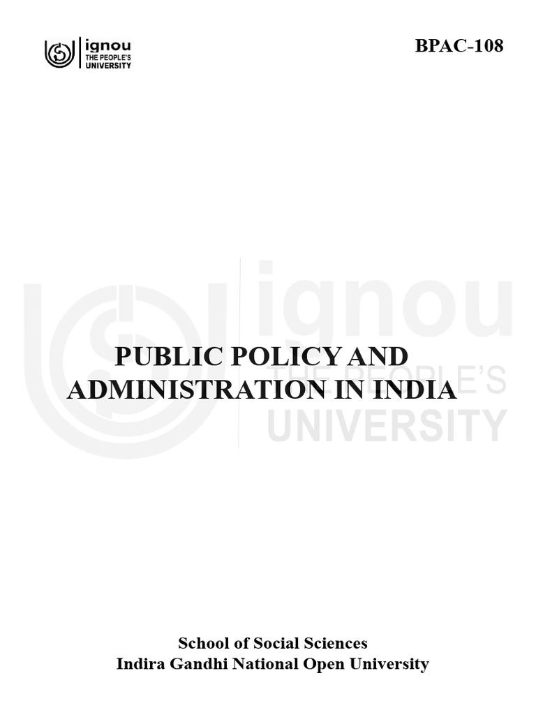 BPAC 108 Full Textbook | PDF | Policy | Public Administration