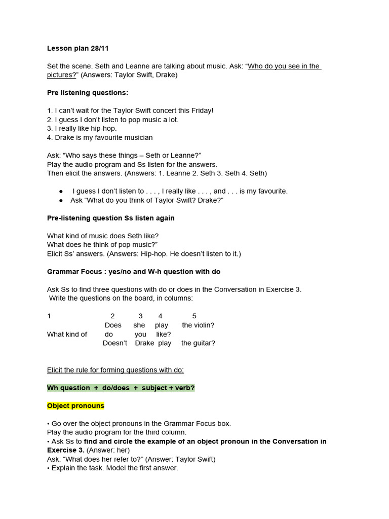 Hip-Hop Music Discussion Lesson Plan | PDF
