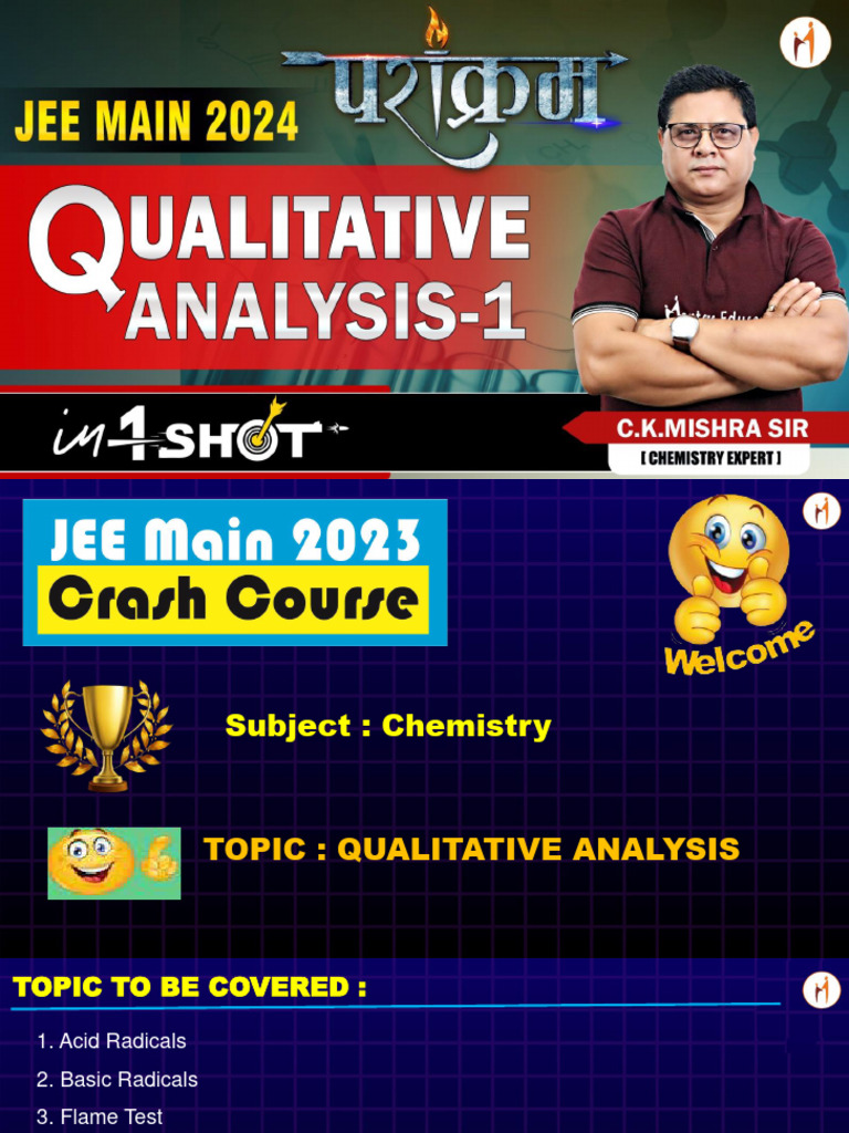 Qualitative Analysis Class Notes | PDF