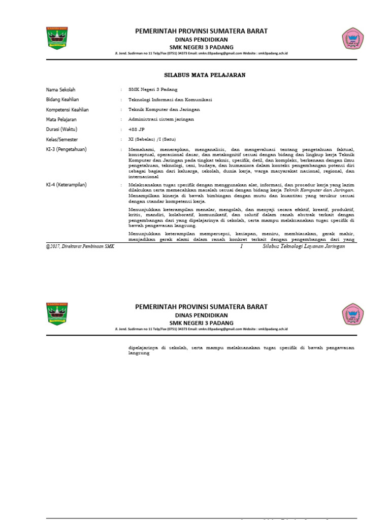 Silabus Ganjilasj Oke | PDF