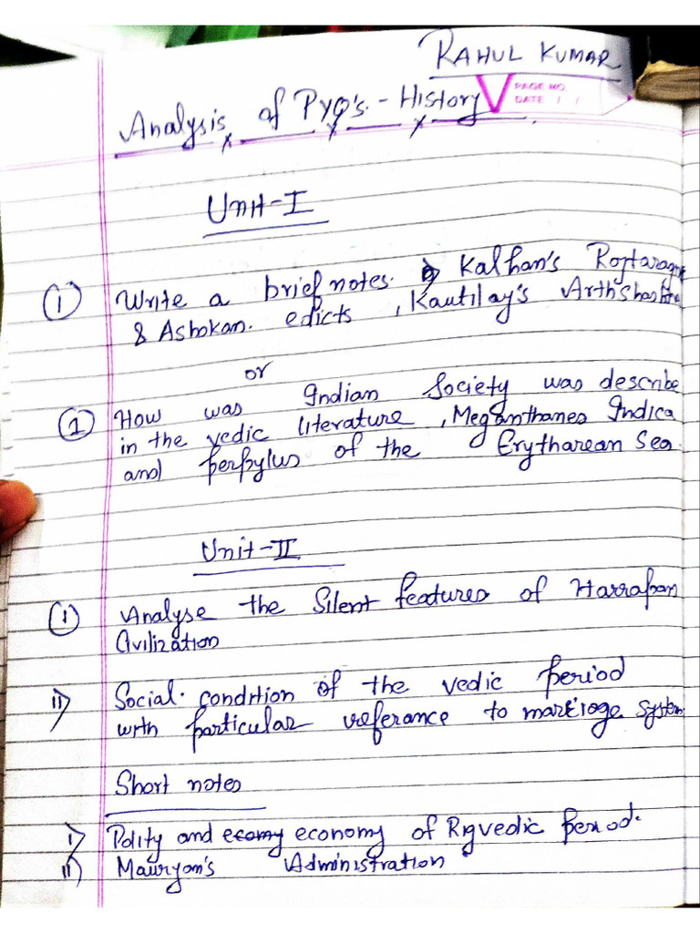 History 1semester Imp | PDF