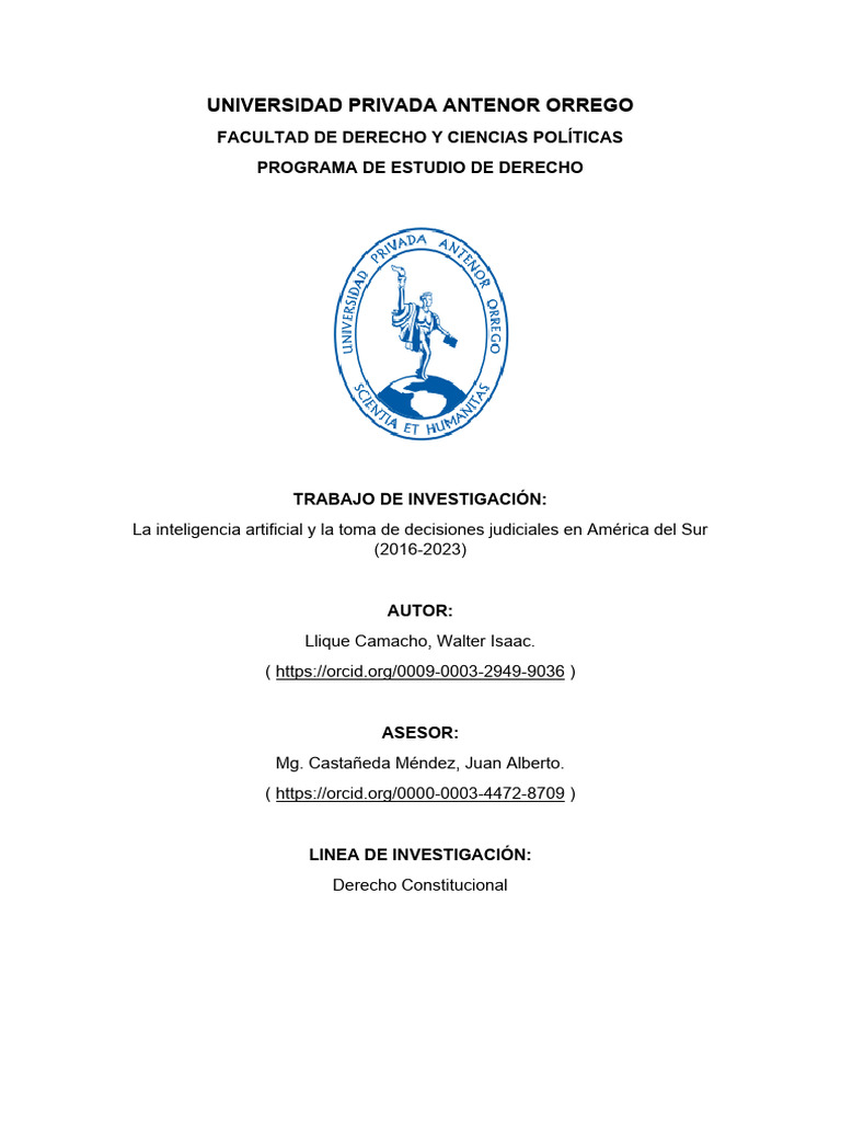 Modelo para Trabajo de Investigacion | PDF