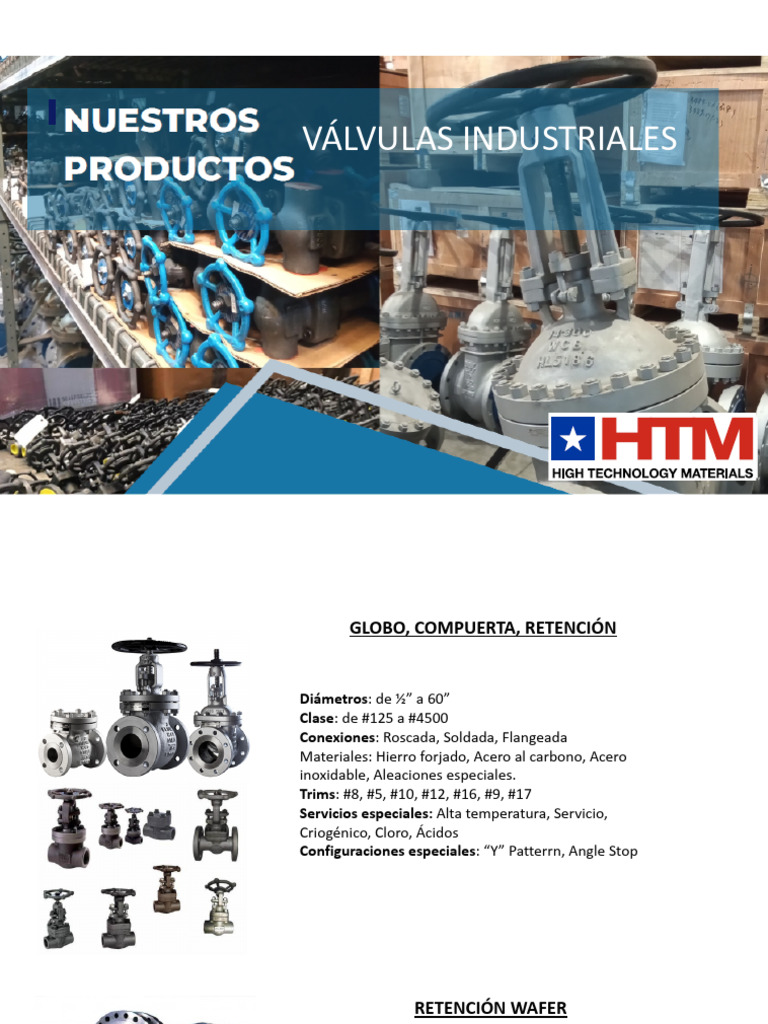 HTM Chile - VALVULAS-CONTROL | PDF | Acero | Aleación