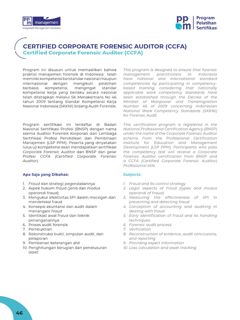 Certified Corporate Forensic Auditor (Ccfa) | PDF | Career & Growth ...