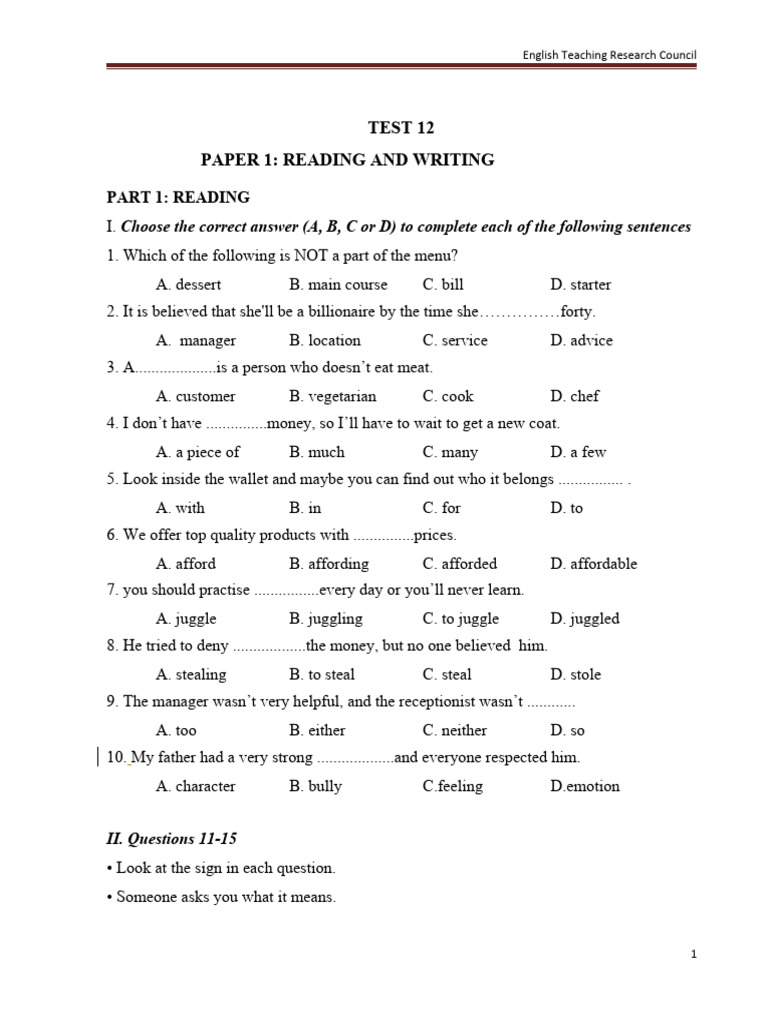 B1-Test 12-Corrected | PDF