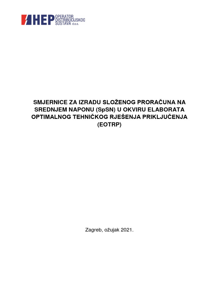 Smjernice Za Izradu SPSN U Okviru EOTRP 2021 - 04 | PDF