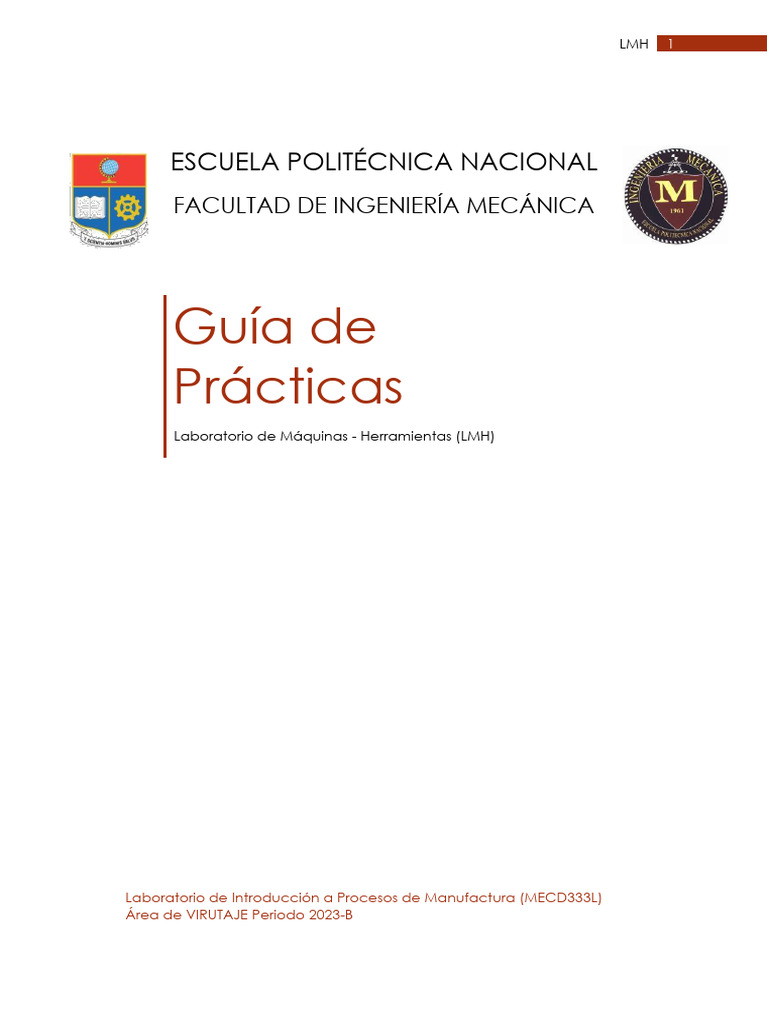 Guía - de - Prácticas LMH 2023B Signed | PDF | Perforar | Herramientas