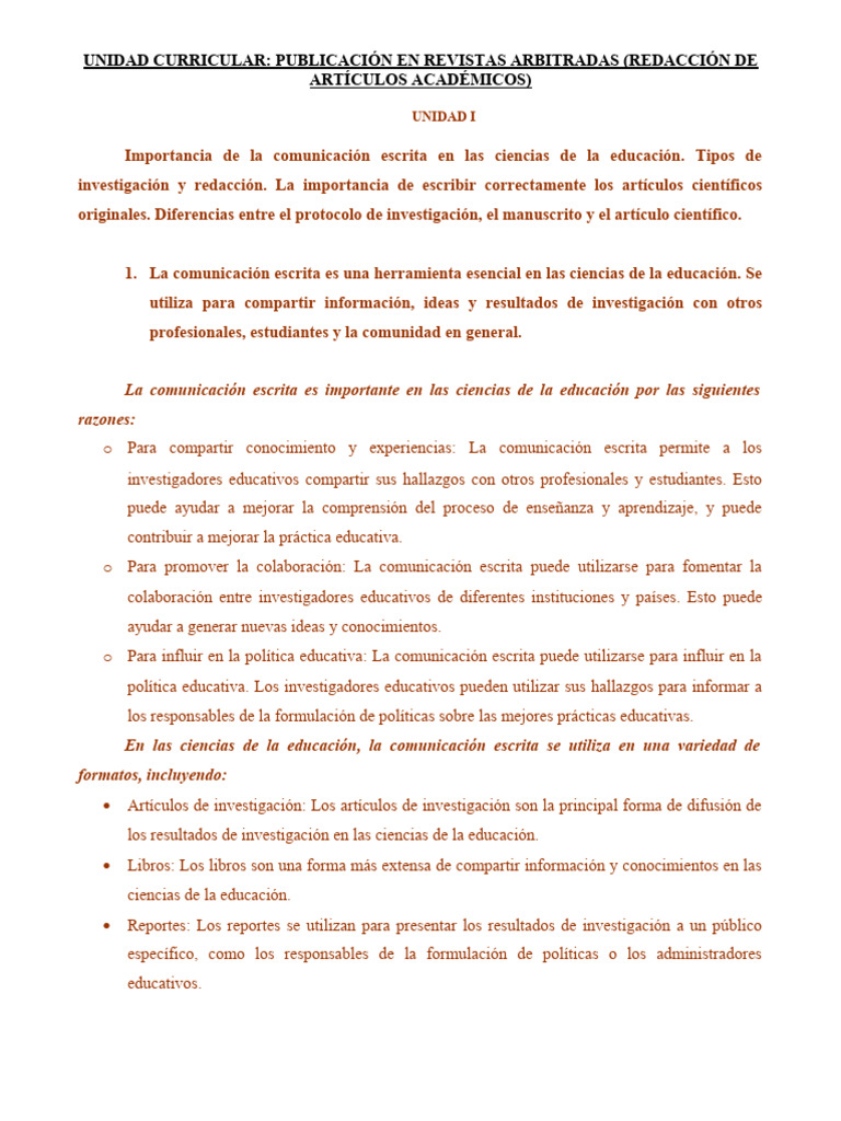 Unidad I | PDF