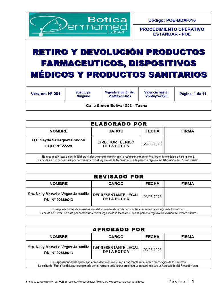 16 POEs - DEVOLUCIONES | PDF