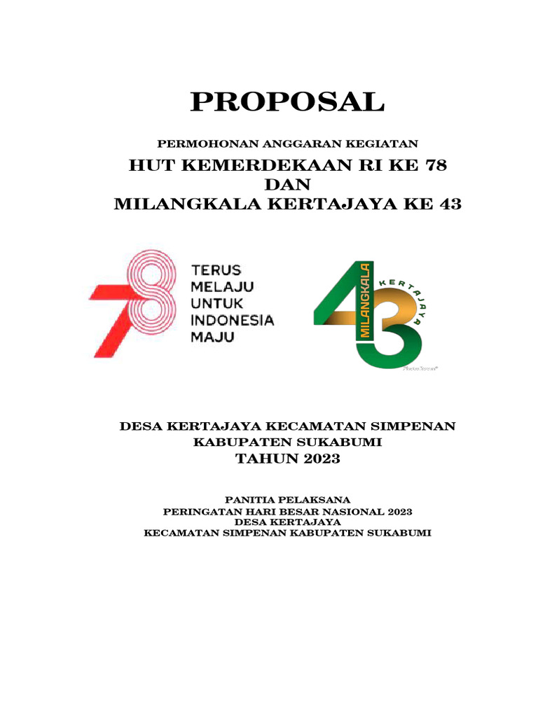 Proposal PHBN Kertajaya 2023 S.baja | PDF