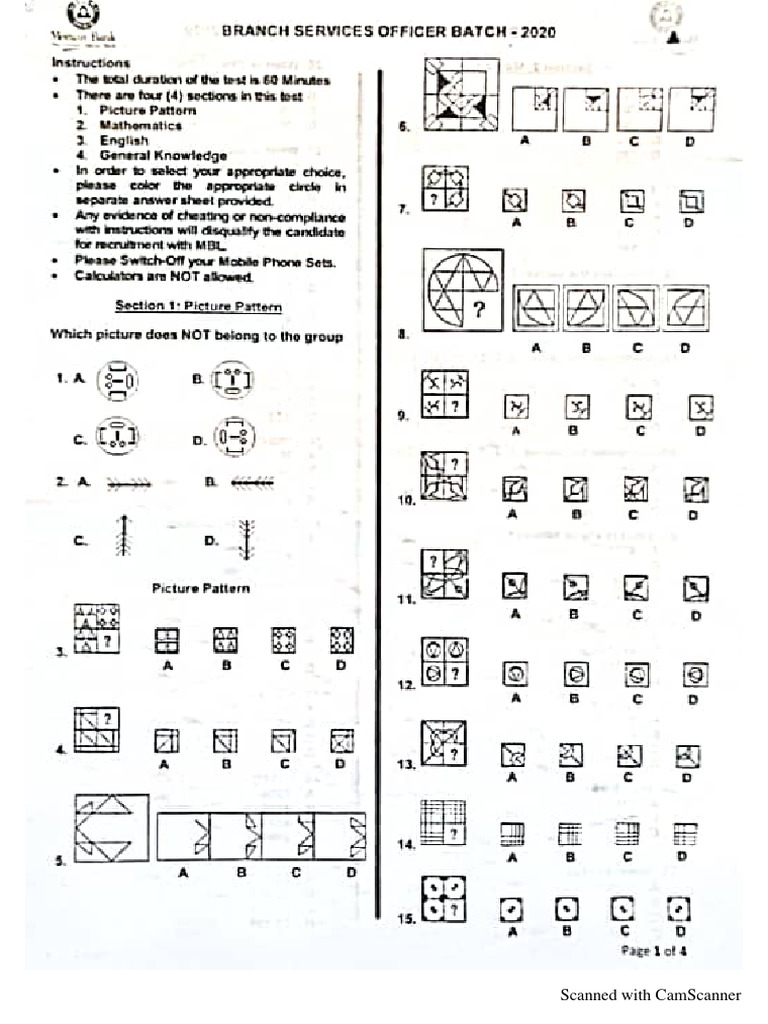 Meezan Bank BSO Test Preparation Guide | PDF