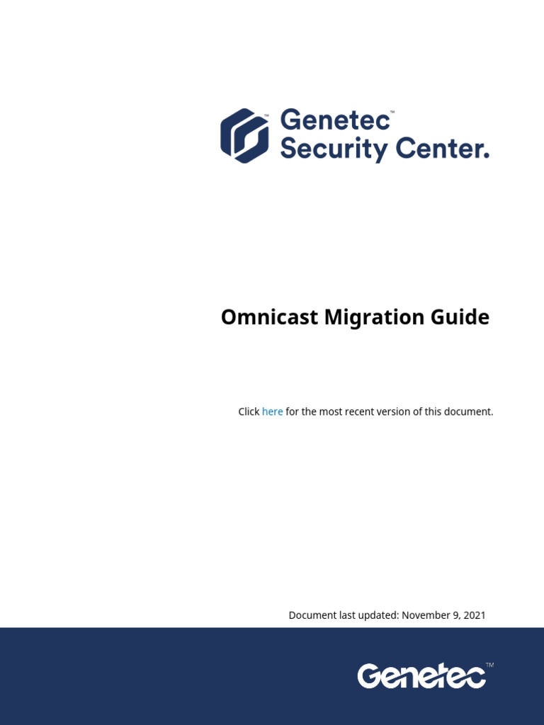 EN - Omnicast Migration Guide | PDF