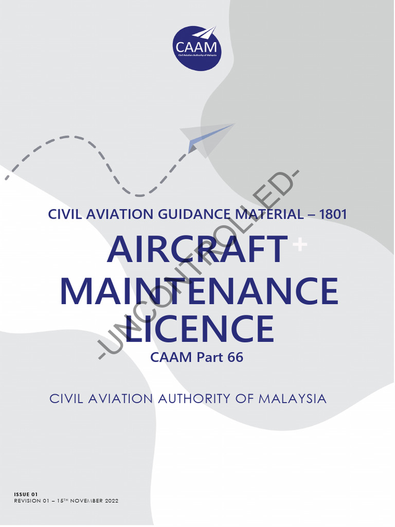 00 CAGM 1801 Aircraft Maintenance Licence Iss 01 Rev 01 | PDF ...