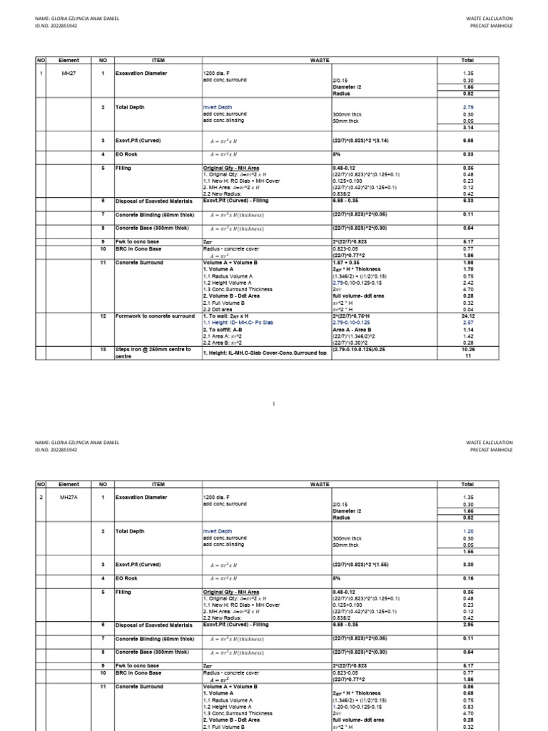 4.0 WC Manhole A4 B&W | PDF