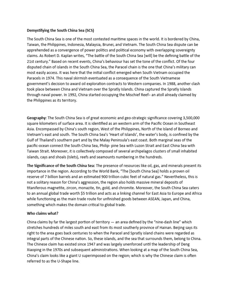 South China Sea | PDF | South China Sea | International Relations