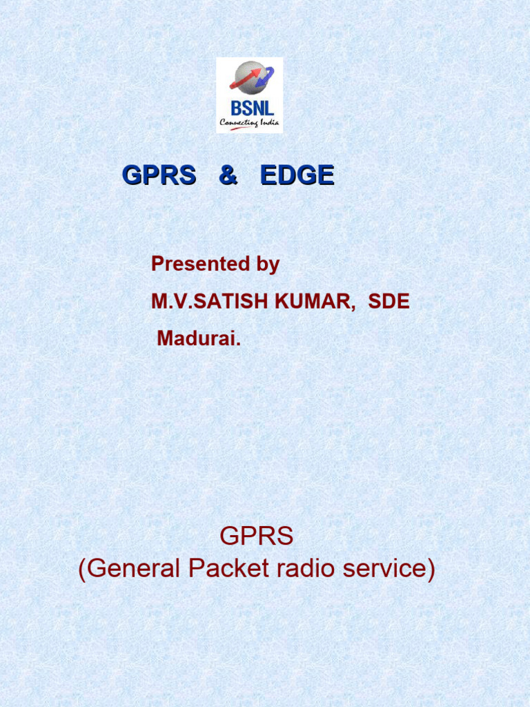 Gprs & Edge | PDF | General Packet Radio Service | Computer Networking