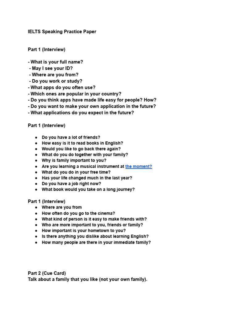 1662980687IELTS Speaking Sample Paper 19 | PDF