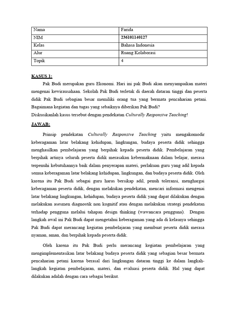 Farida - Ruang Kolaborasi Kelompok | PDF | Karier & Perkembangan