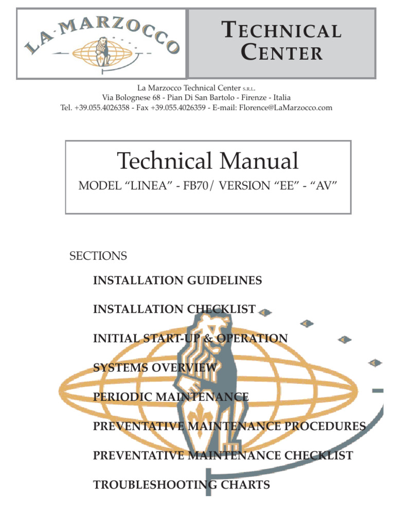 Line A Technical Manual | PDF | Thermostat | Switch