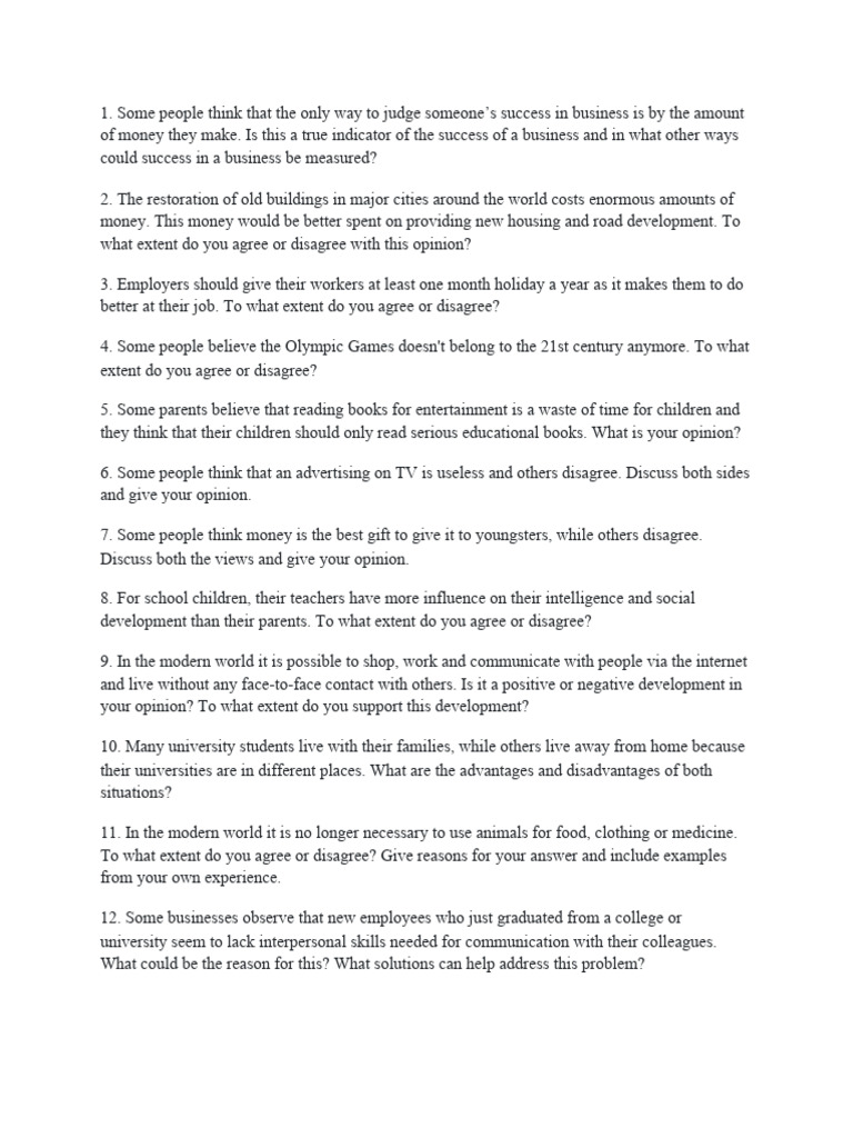 1602767204IELTS Writing Task 2 Questions Sample 3 | PDF | Reason ...