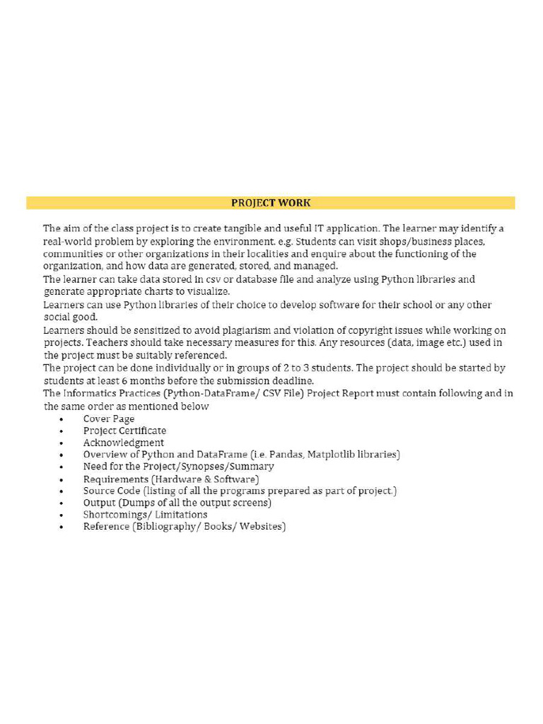 Class Xii Ip Project Main Questions Pdf 