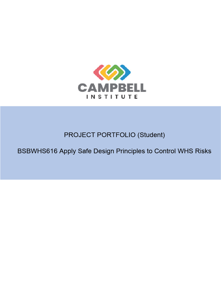 WHS Risk Management Project Portfolio | PDF