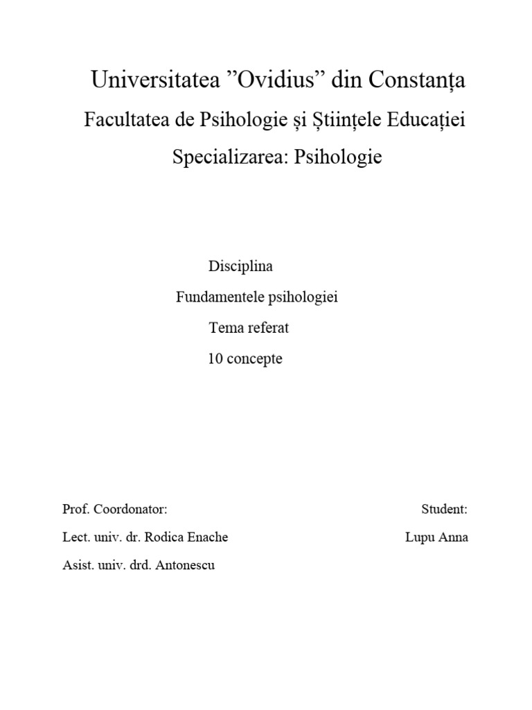 10 Concepte Fundamente | PDF