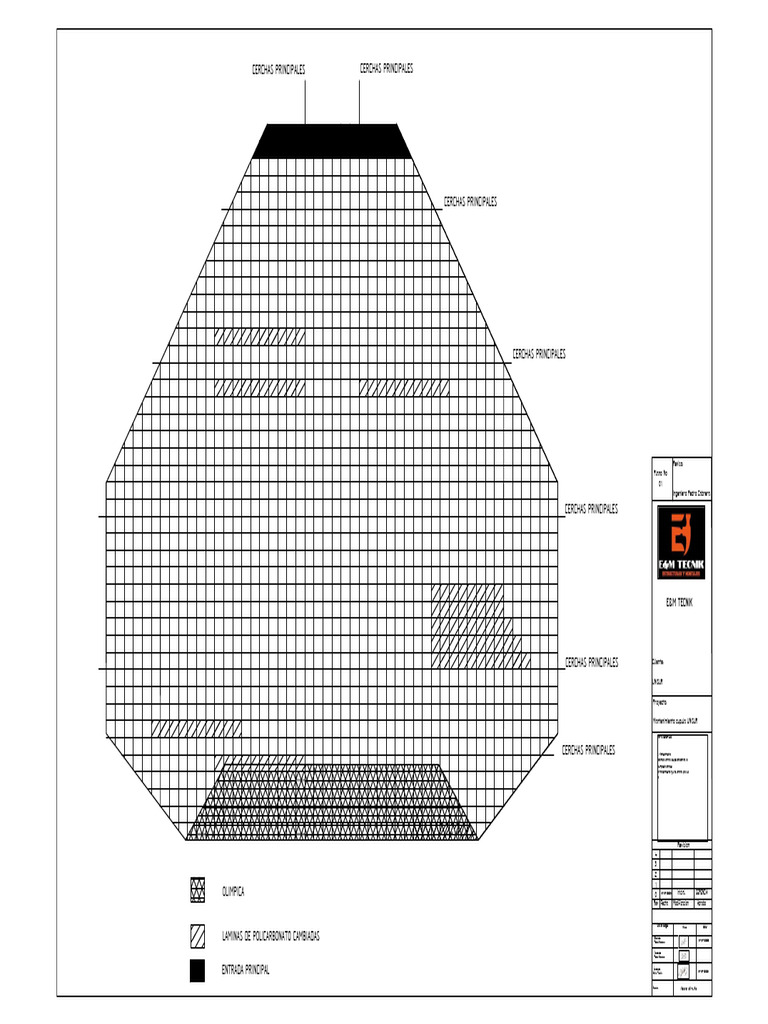 01-Plano Cubierta U | PDF