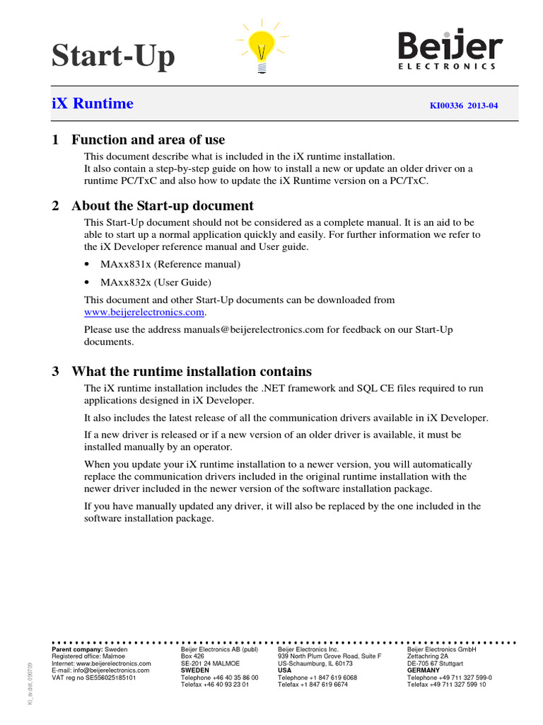 Start-Up: Ix Runtime | PDF | Computer File | Device Driver