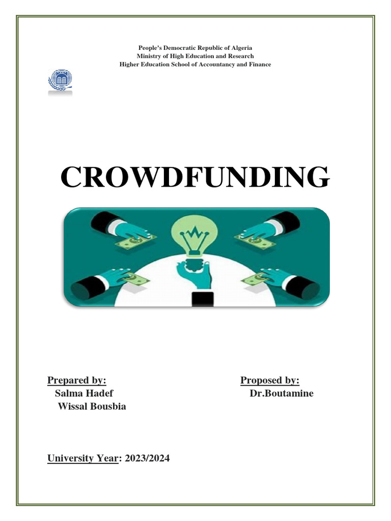 Understanding Crowdfunding: Concepts & Process | PDF | Business