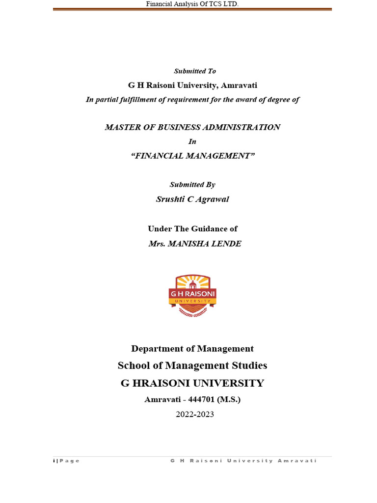 MBA SIP PROJECT REPORT Contents | PDF | Career & Growth