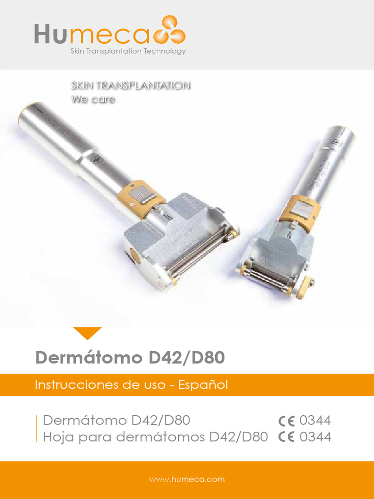Manual Uso - IFU Dermatomo Español | PDF | Cargador de batería | Agua
