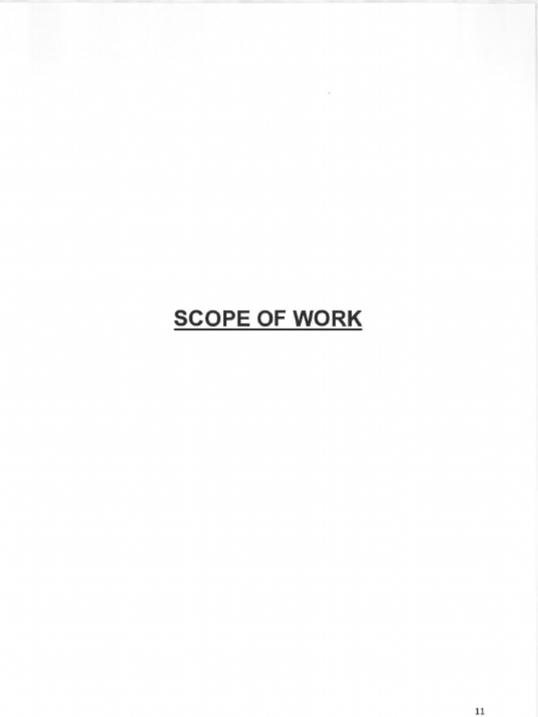 SCope of Work | PDF