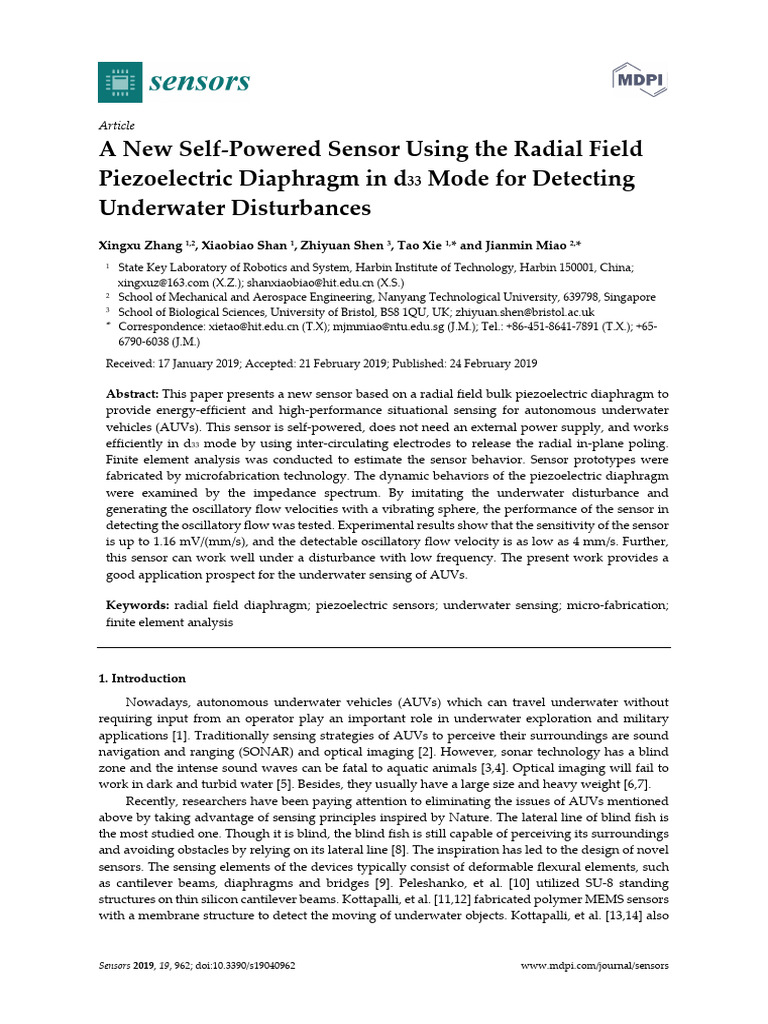 Sensors 19 00962 PDF Piezoelectricity Oscillation