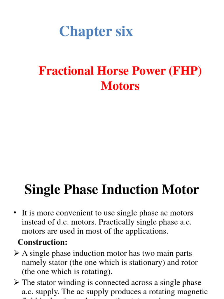 Cha 6 - FHP Motors | PDF