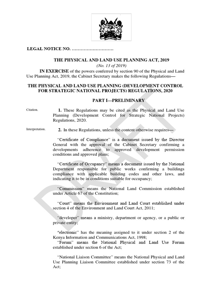 Development Control Regulations 2020 | PDF | Regulatory Compliance ...
