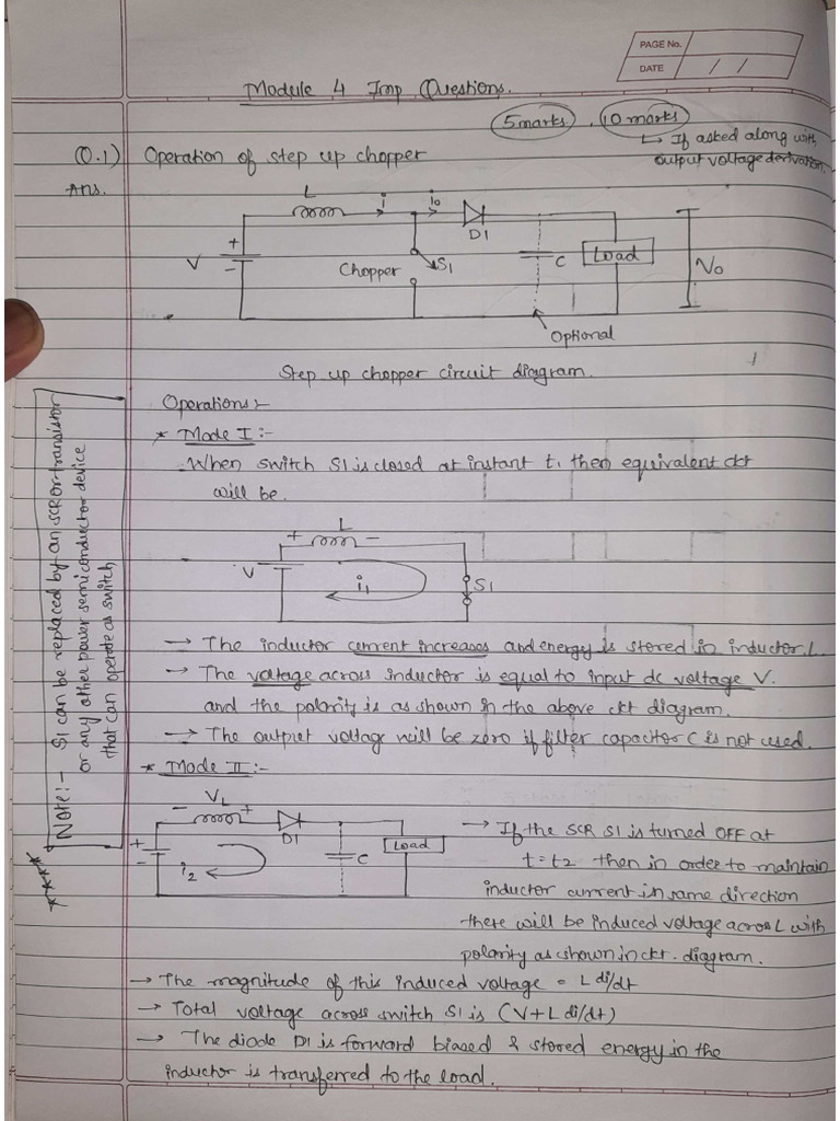 Power Electronic Module 4 Imp Questions PE | PDF