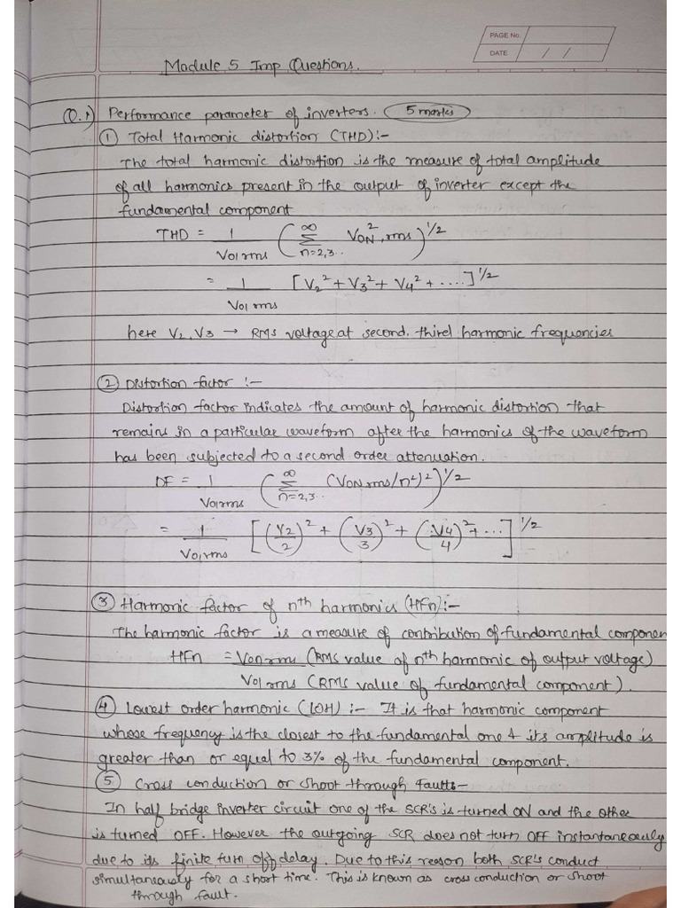 Power Electronic Module 5 Imp Questions PE | PDF