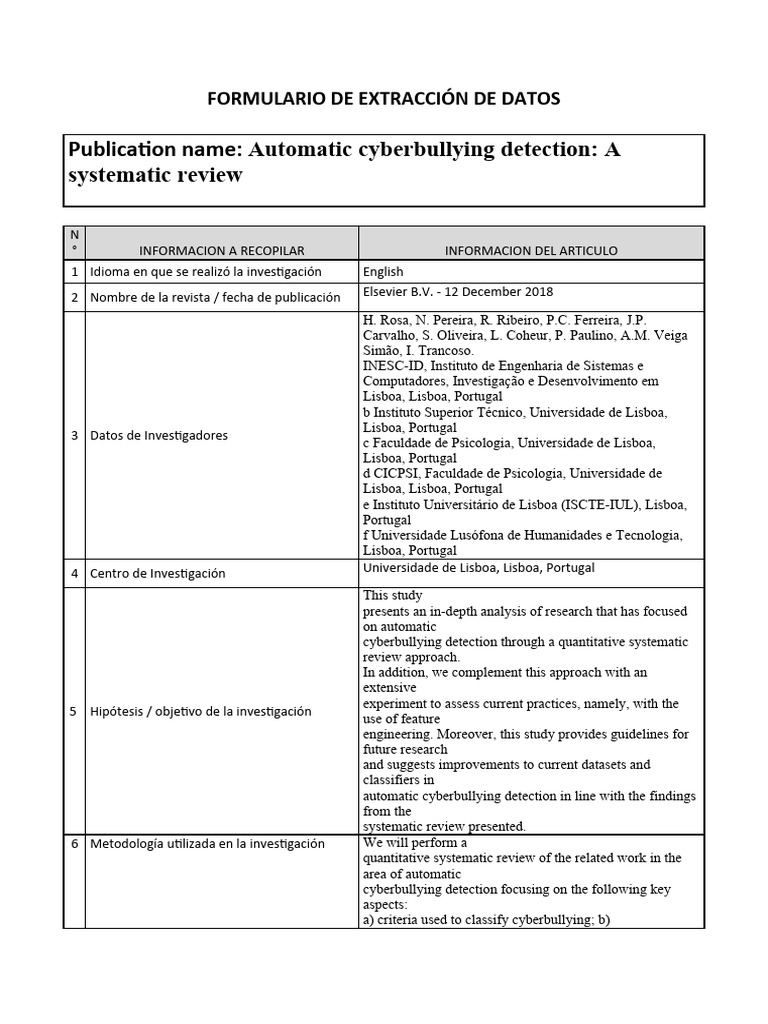Formulario - de - Extraccion - de - Datos - 3 | Download Free PDF | Information | Information ...
