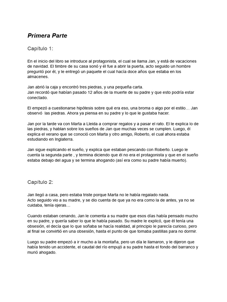 Premoniciones Resumen | PDF